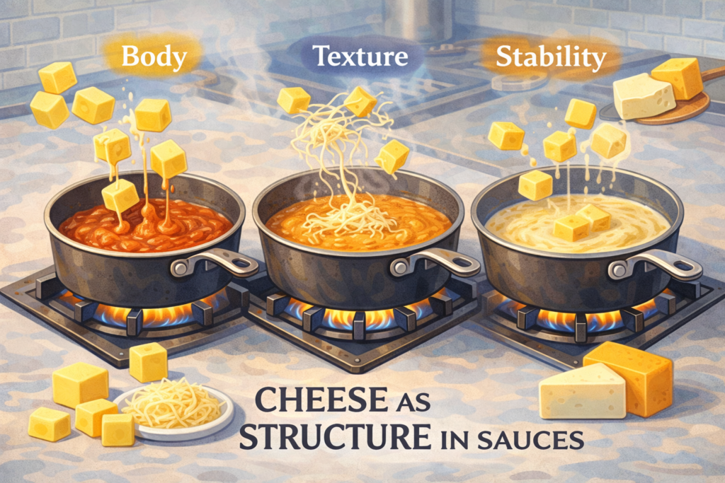 Cheese as Structure in Sauces - cookdom.blog